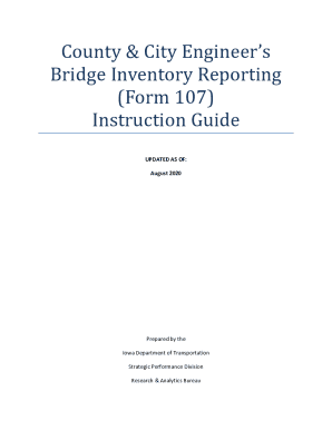 Fillable Online County & City Engineer's Bridge Inventory Reporting ...