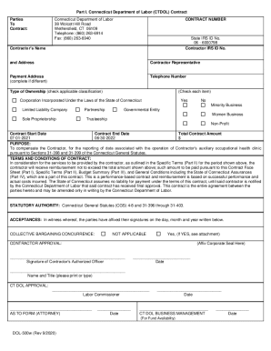 Fillable Online Fillable Online Part I. Connecticut Department of Labor ...