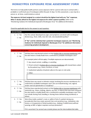Fillable Online dshs.texas.govIDCUdiseaseMONKEYPOX CONTACT EXPOSURE ...