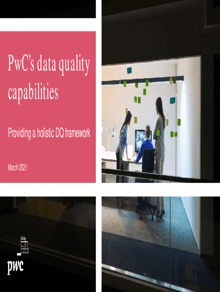 Fillable Online PwCs data quality capabilities. A statement of qualification on PwC's data ...