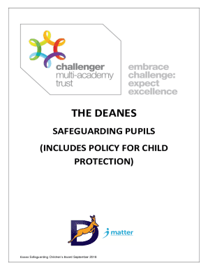 Fillable Online Safeguarding Pupils Includes Policy for Child Protection Updated ... Fax Email ...