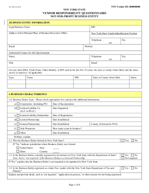 Fillable Online ogs ny oer.ny.govfilesdocumentsNYS Vendor ID: 000000000 NEW YORK STATE VENDOR ...