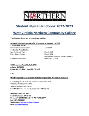 Fillable Online Program: Nursing, A.A.S. - West Virginia Northern Community College ... Fax ...