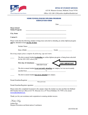 Fillable Online Student Services / Family Support Center - Midland Independent School ... Fax ...