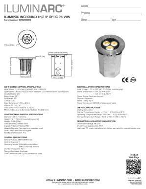 Fillable Online ILUMIPOD INGROUND Tri-3 IP OPTIC 25 WW Fax Email Print ...