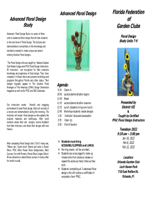 Fillable Online Floral Design History & StylesWhat is Floral Design ...