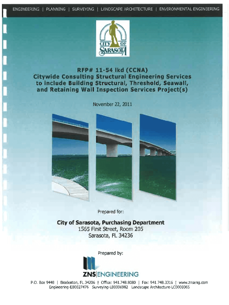 Fillable Online Request for Proposals (RFP) for ID/IQ Structural Engineering Consulting ... Fax ...