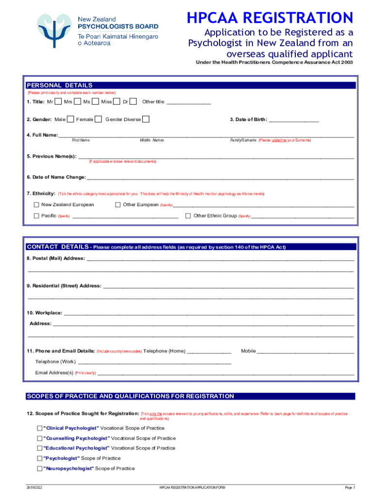 Fillable Online Fillable Online Application to be Registered as a ...