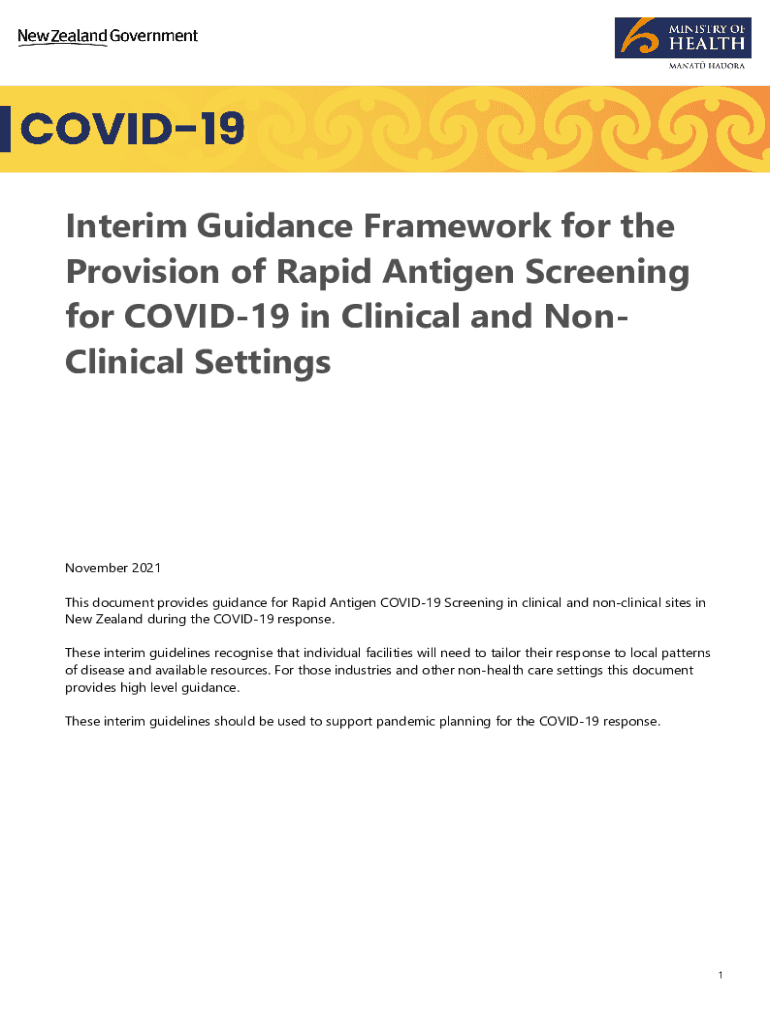 Fillable Online Guidance for Antigen Testing for SARS-CoV-2 for ...