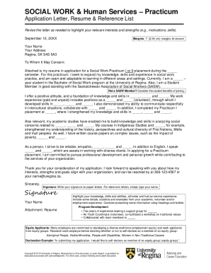 Fillable Online Template-SW Practicum Cover Letter. Template-SW ...