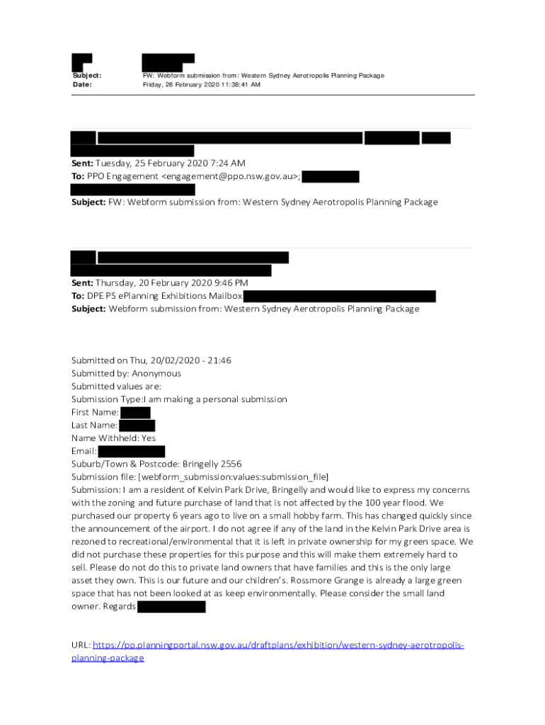 Fillable Online Submission to the Western Sydney Aerotropolis Planning ...