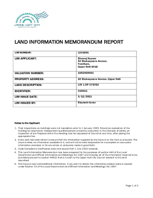 Fillable Online What is a LIM Report?Settled.govt.nz Fax Email Print ...