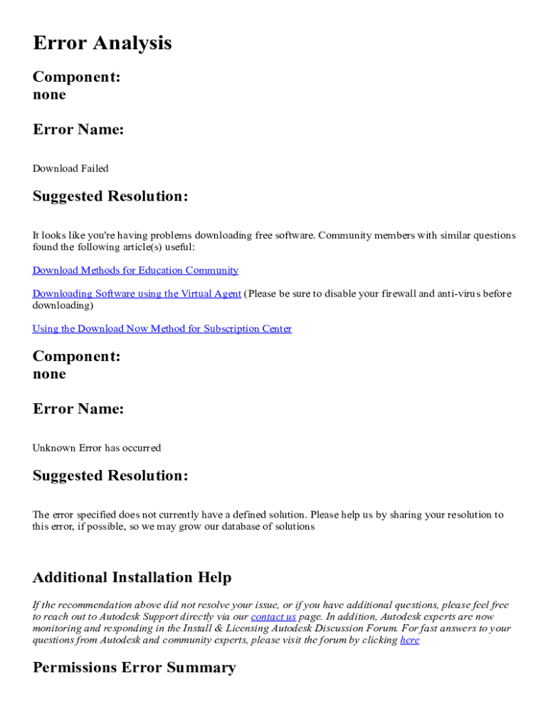 Fillable Online Oh no! An error occurred while downloading this component Fax Email Print ...