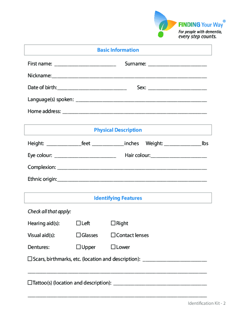 Fillable Online What to do when reuniting after a missing incident Fax Email Print - pdfFiller