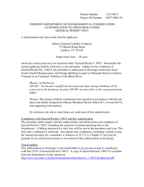 Fillable Online Permit Number 3125-9015 Project ID Number NS77-0001.05 ...