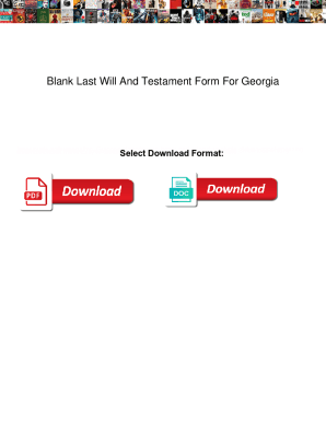 Fillable Online Blank Will Form - Fill Out and Sign Printable PDF ...
