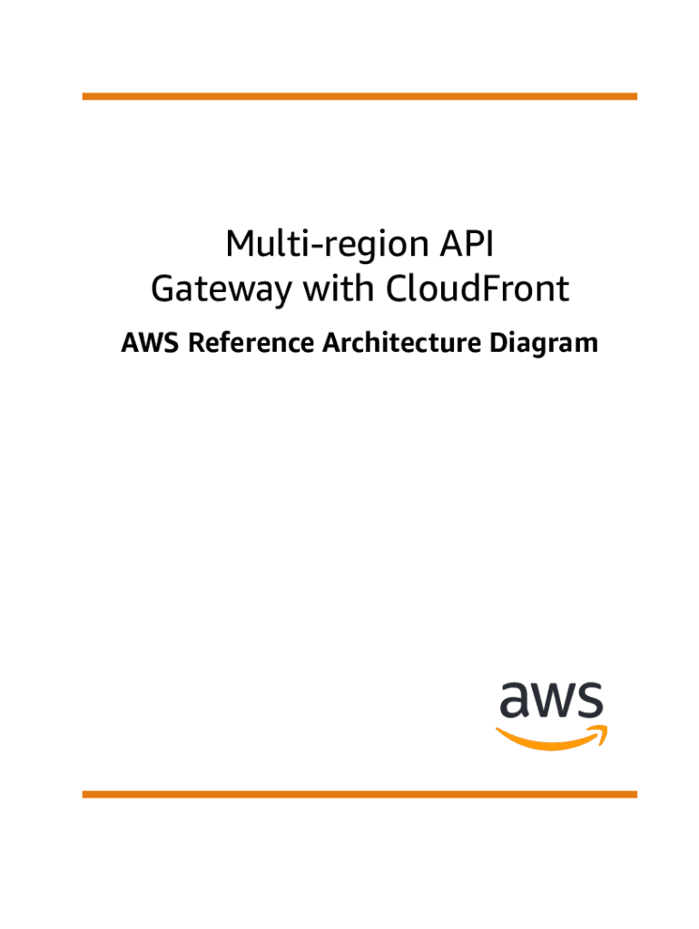 Fillable Online Building A Multi Region Serverless Application With Amazon Api Gateway Fax