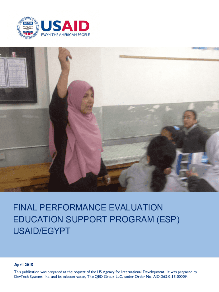 Fillable Online pdf usaid EXPANDED EXECUTIVE SUMMARY EVALUATION OF THE ...