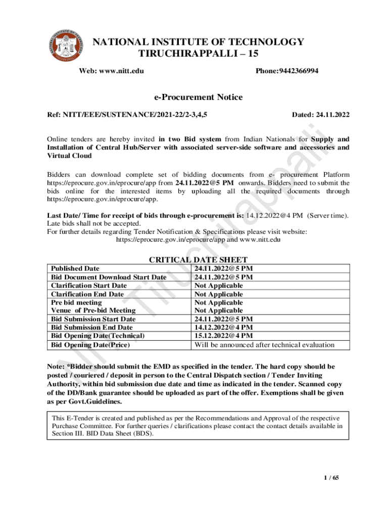 Fillable Online NIT Trichy - Production Engineering - National Institute of Technology ... Fax ...