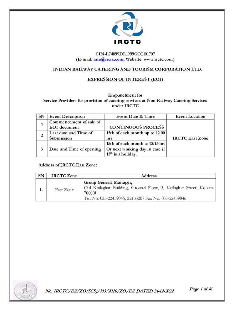 Fillable Online Reservation Charts - irctc.co.in Fax Email Print ...