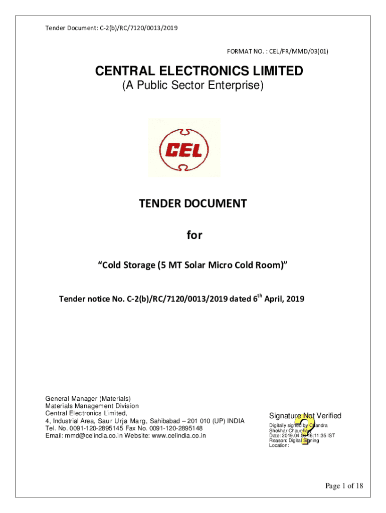 Fillable Online Fillable Online Tender Document: C-2(b)/RC/7120/0012 ... Fillable Online Fillable Online Tender Document: C-2(b)/RC/7120/0012 ...