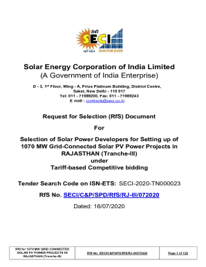 Fillable Online Request for Selection (RfS) Document Fax Email Print ...