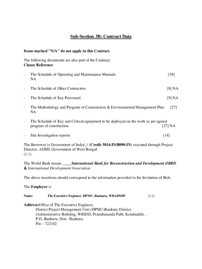 Fillable Online Schedules and Exhibits as Part of a Contract Fax Email ...