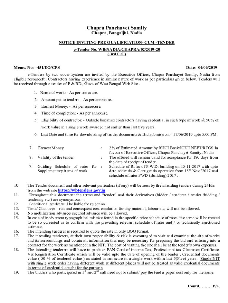 Fillable Online List of Villages in Chapra Subdivision of Nadia (WB)villageinfo.in Fax Email ...