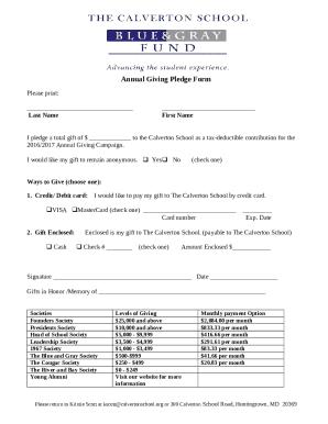 Pledge letter sample Doc Template | pdfFiller