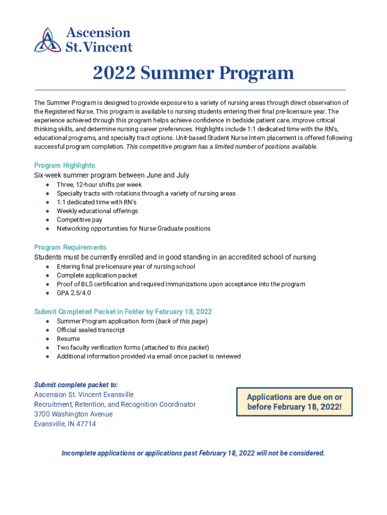 Fillable Online henderson kctcs 2022 Summer Program Form Fax Email Print - pdfFiller