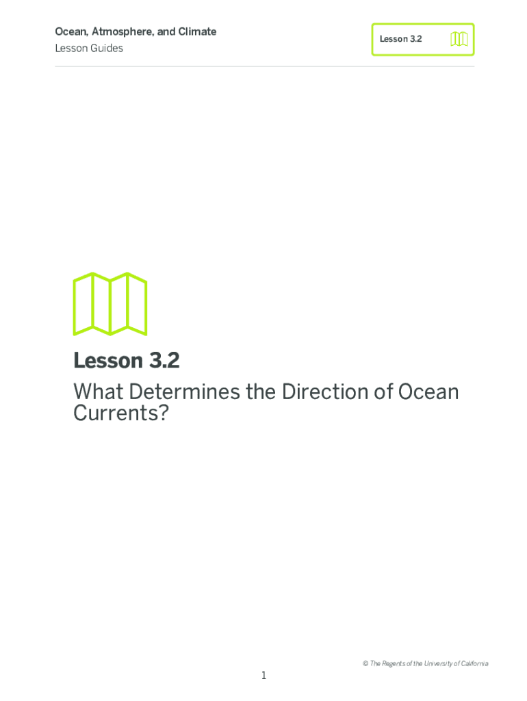 Fillable Online Lesson 3.2 What Determines the Direction of Ocean Currents? Fax Email Print ...
