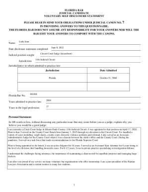Fillable Online Fillable Online floridabar FLORIDA BAR JUDICIAL ...