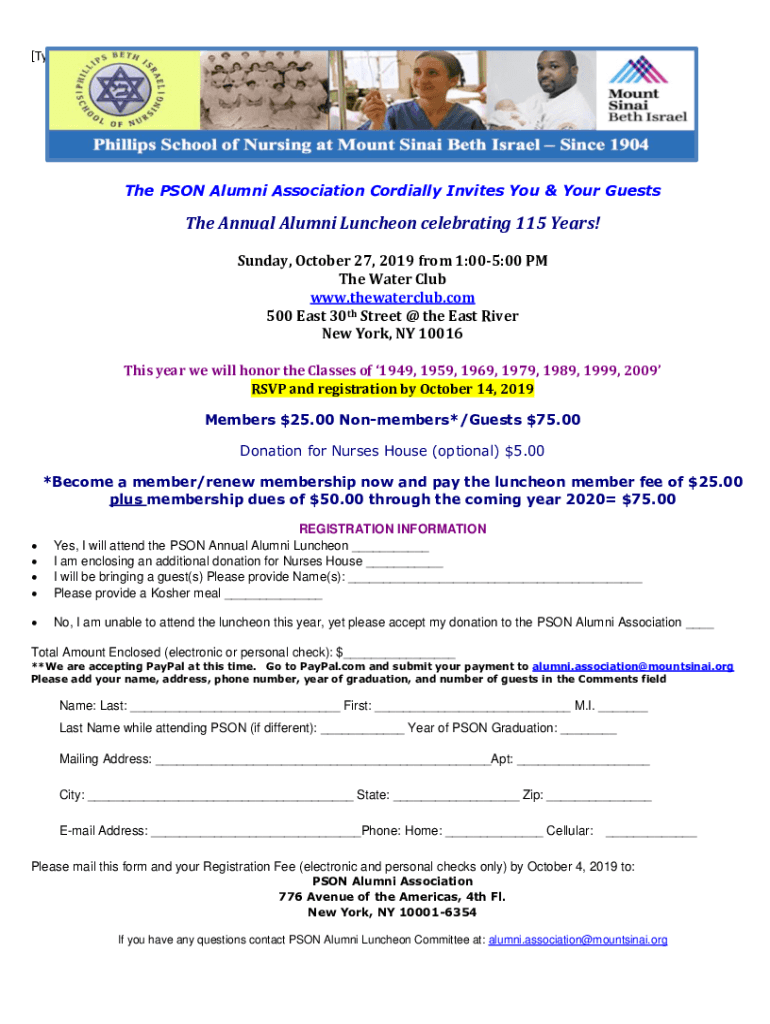 Fillable Online How to Write an Alumni Reunion Invitation Letter (with ...