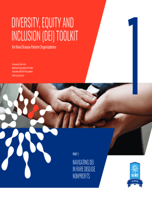 Fillable Online Diversity, Equity and Inclusion (DEI) Toolkit - Part 1 Fax Email Print - pdfFiller