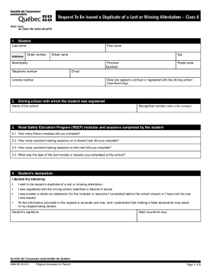 Fillable Online Request To Be Issued a Duplicate of a Lost or Missing ...