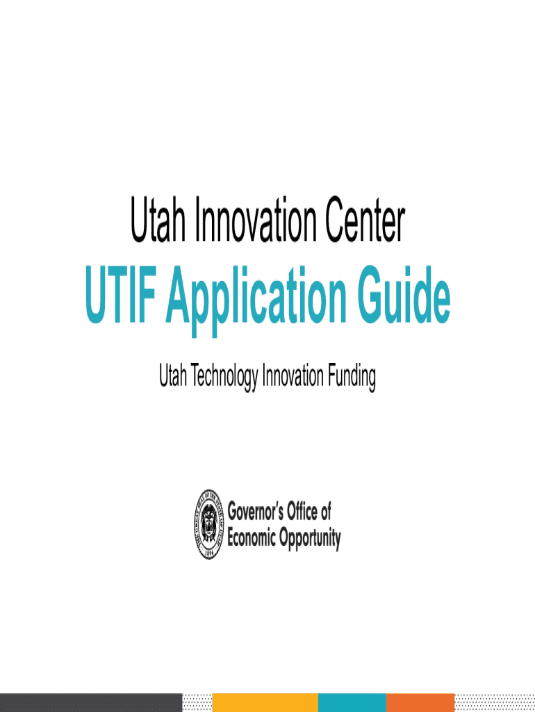 Fillable Online business utah business.utah.govinnovationUtah ...
