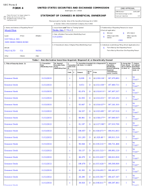 Fillable Online SEC Form 4: Statement of Changes in Beneficial ...