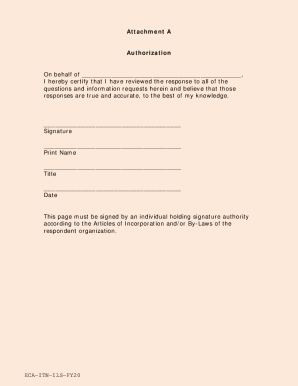 Fillable Online Sample Authorization Letter To Act On Behalf With ...
