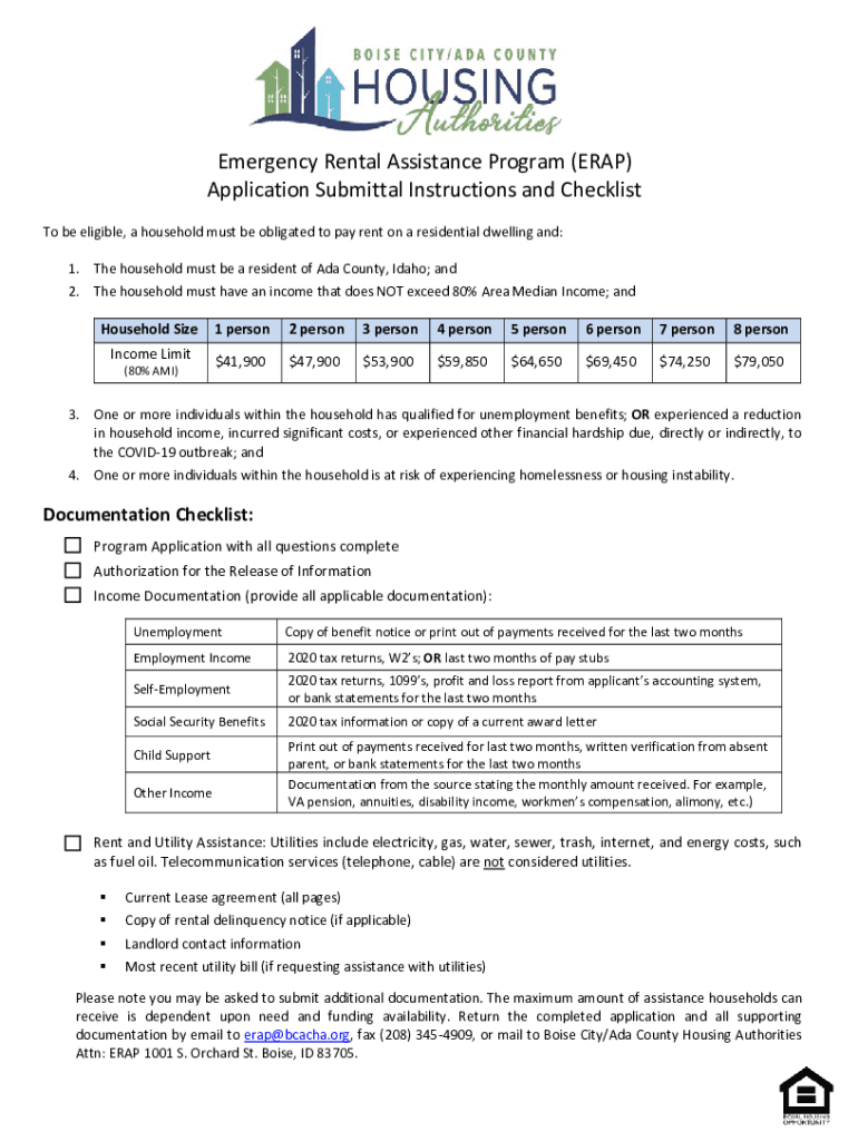 Fillable Online Emergency Rental Assistance Program (ERAP) - Wyoming ...