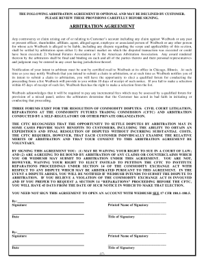 Fillable Online What is an Arbitration Agreement? - PON - Harvard ...