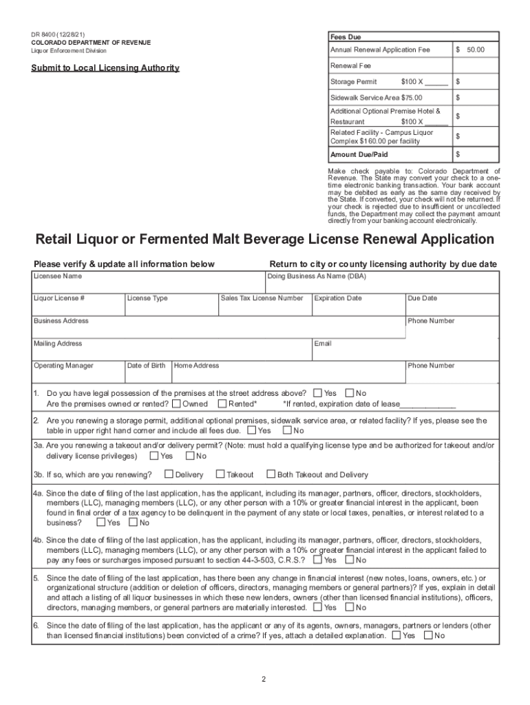 Fillable Online LICENSE RENEWAL PROCEDURES AND FORMS Fax Email Print - pdfFiller