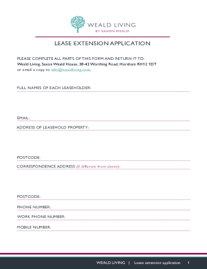 Fillable Online lease-extension-agreement.comLease Extension Form ...