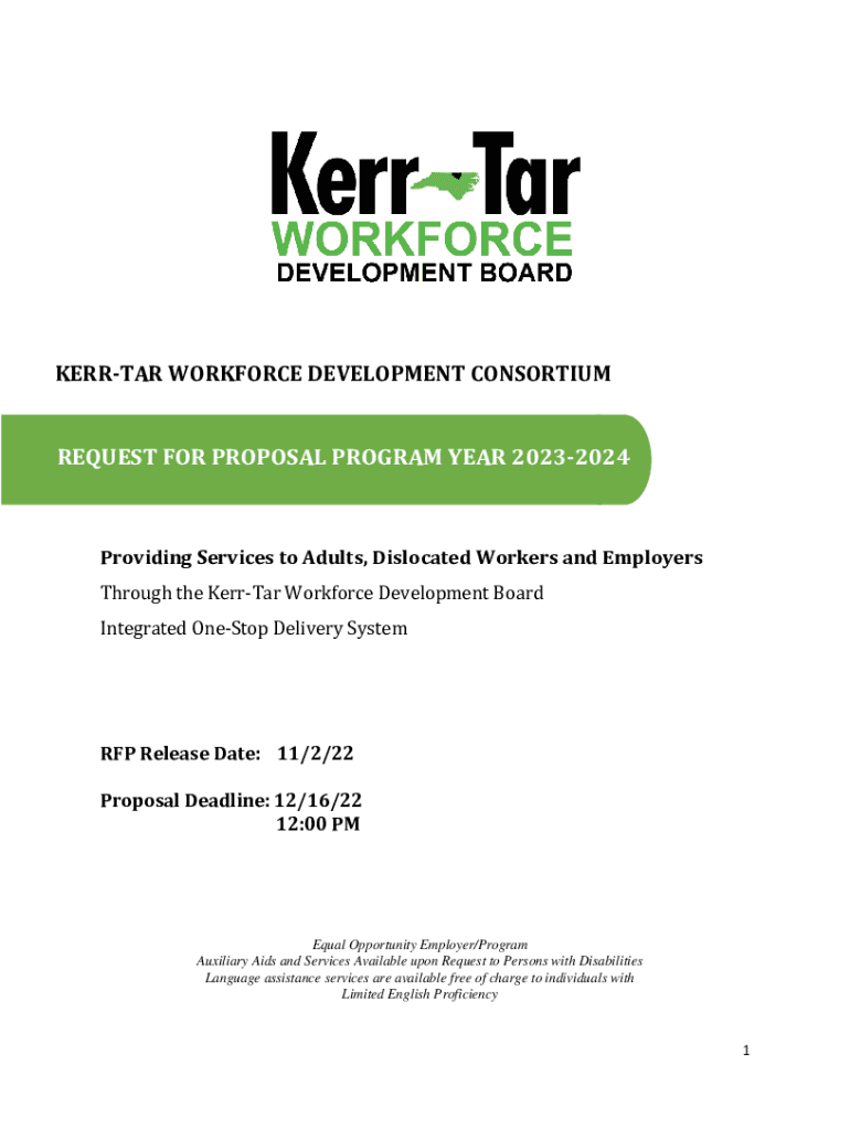 Fillable Online Workforce RFP Announcements from NAWB MembersWorkforce ...