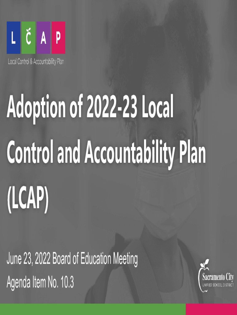 Fillable Online Local Control and Accountability Plan (LCAP ...