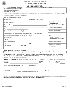 Fillable Online Federal Register :: Crewman's Landing Permit (CBP Form ...