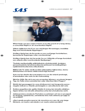 Fillable Online SAS Form 1709-000 Passenger notice. 190408. Fax Email ...