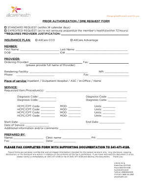 Fillable Online DME Request Form Fax Email Print - pdfFiller