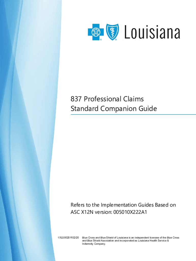 Fillable Online health.maryland.govphpasampleCompanion Guide 837 ...