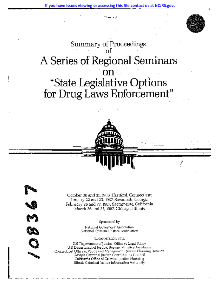 Fillable Online A Series of Regional Seminars on "State Legislative ...