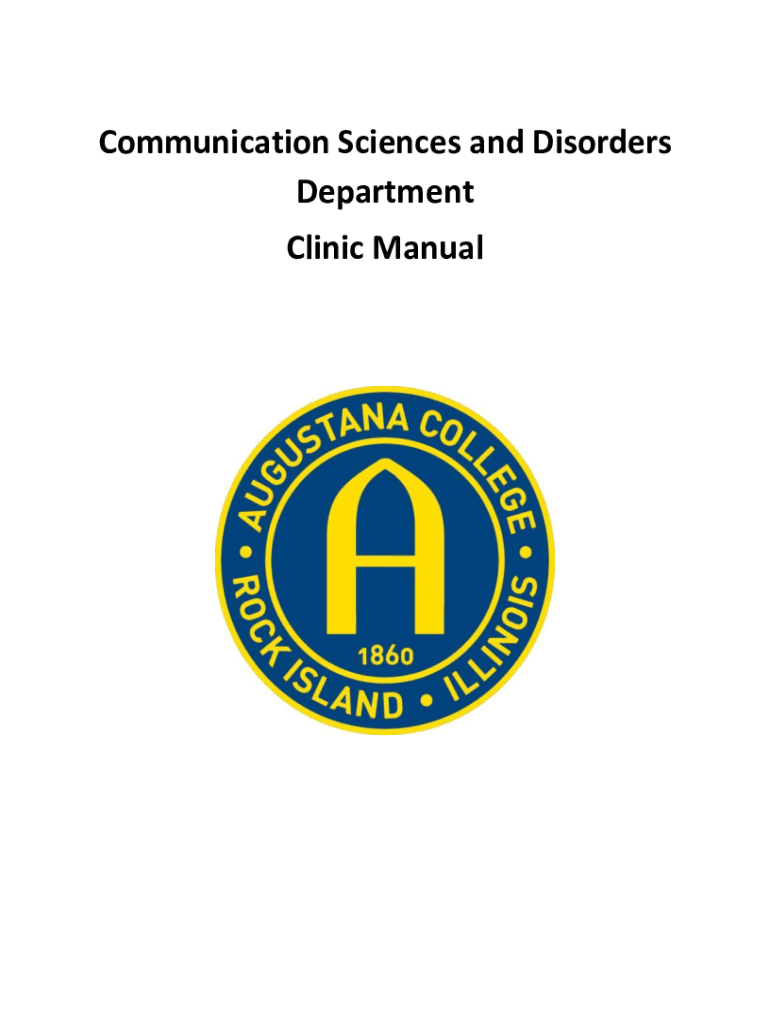 Fillable Online Communication Sciences and Disorders Department Clinic ...